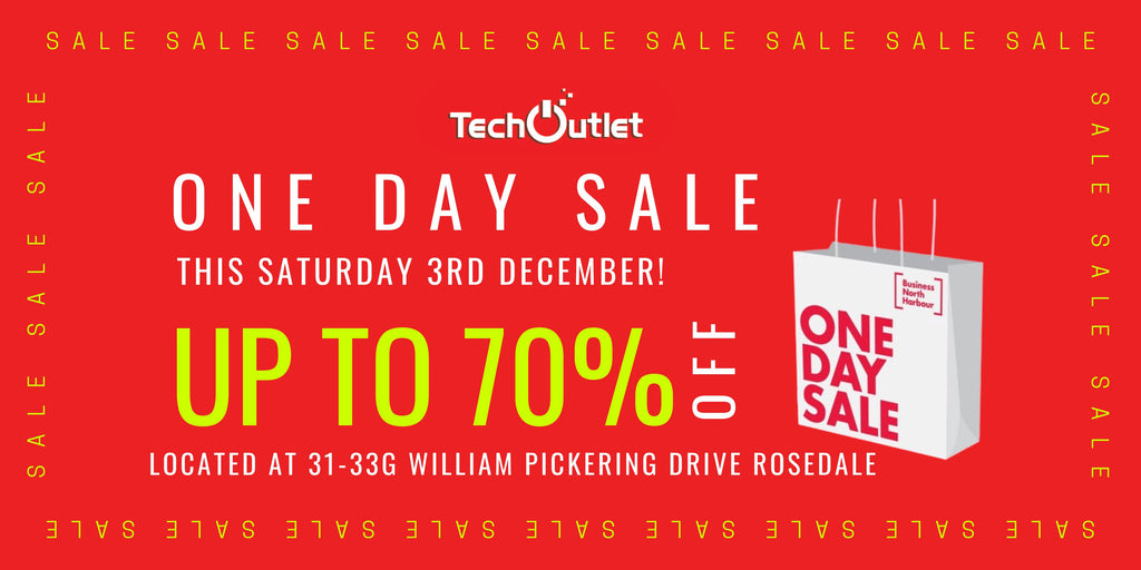 Annual ONE DAY SALE - On this Saturday! — Techoutlet