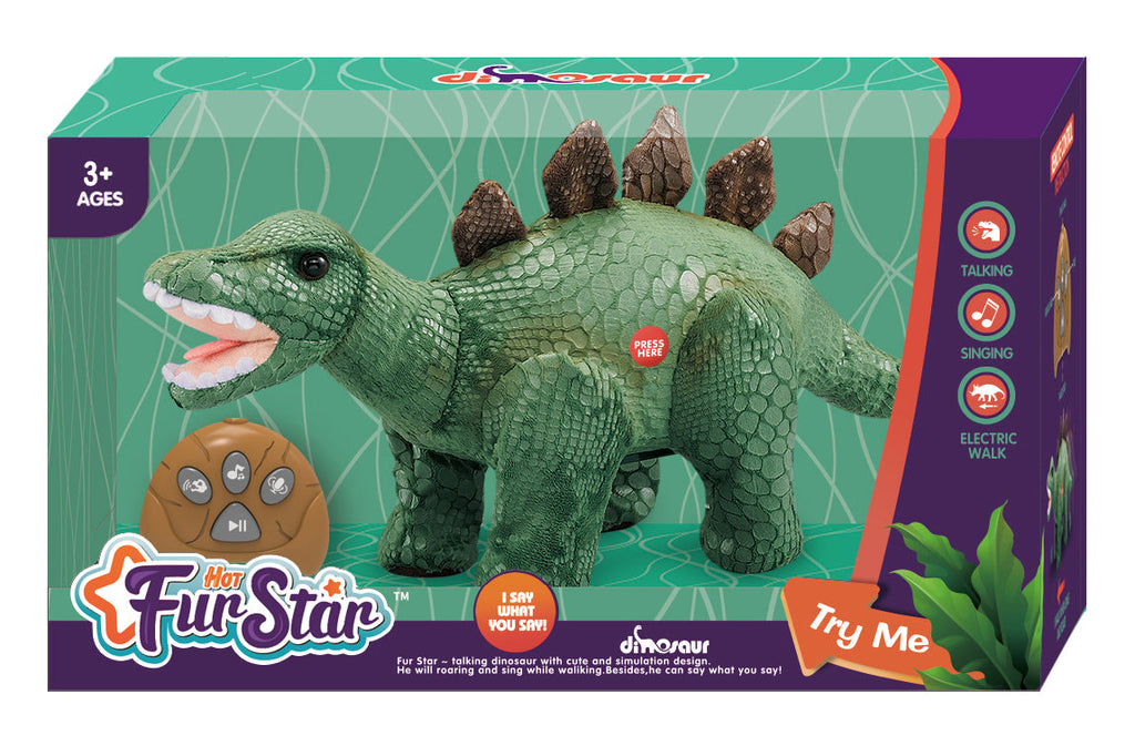 Plush Remote Control Stegosaurus — Techoutlet